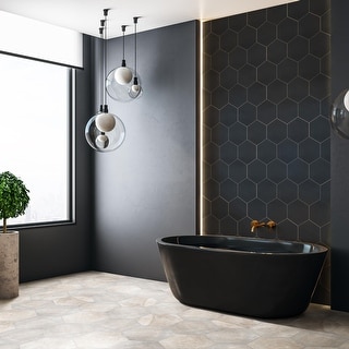Merola Tile Rambla Arena 15.75" x 23.75" Porcelain Floor and Wall Tile ...