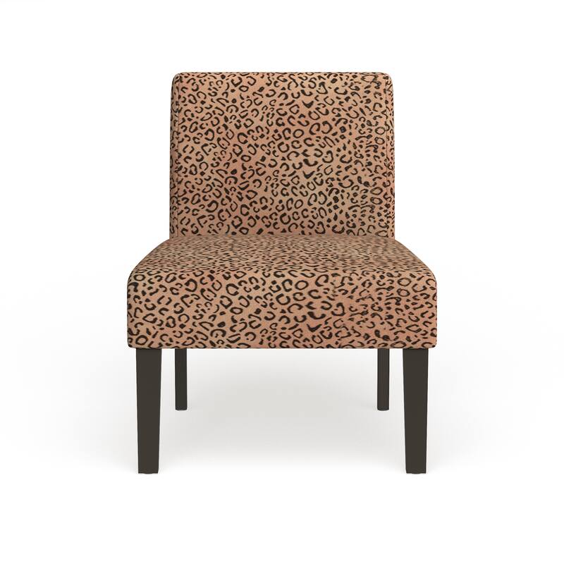 Silver Orchid Bergner Plush Oversized Leopard Print Accent Chair ...