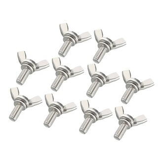 Wingbolt Butterfly Wing Thumb Hand Screws Bolt M6x12mm 1mm Pitch 10pcs ...