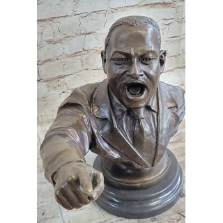 Martin Luther King Jr. Mlk Bronze Bust Statue Sculpture Signed Original ...
