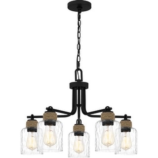 Baltic 5-Light Matte Black Chandelier - Matte Black - Bed Bath & Beyond ...