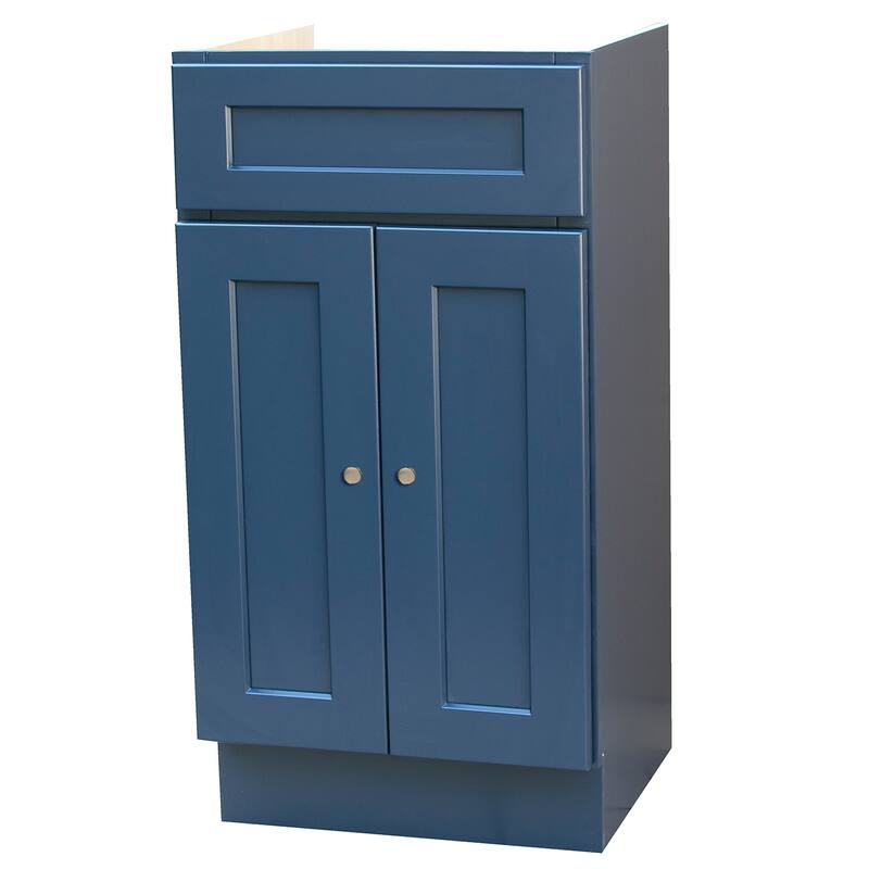 18x16 Blue Shaker Vanity - Overstock - 32308142