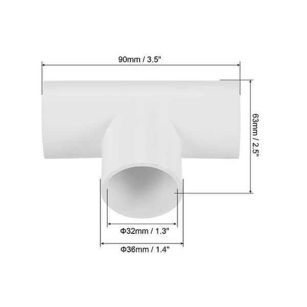 PVC Conduit Coupler T-Shaped 32mm 3 Ways for Hose Electrical Conduit ...