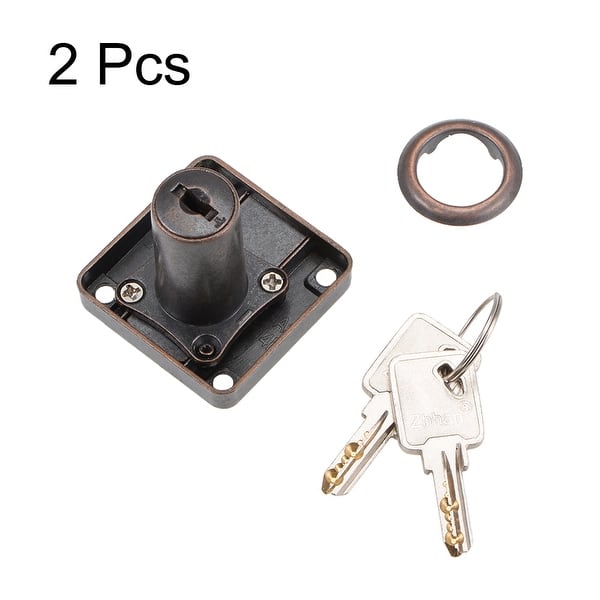 Drawer Cabinet Lock 18mmx32mm Cylinder Keyed Different, Zinc Alloy ...