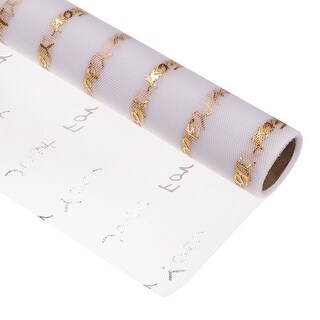 Flower Wrapping Mesh 15ft Floral Bouquet Packaging Alphabet Net Yarn ...