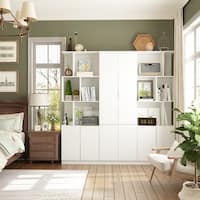 Modular Buffet and Display Cabinet - Modular Design in Pristine White ...