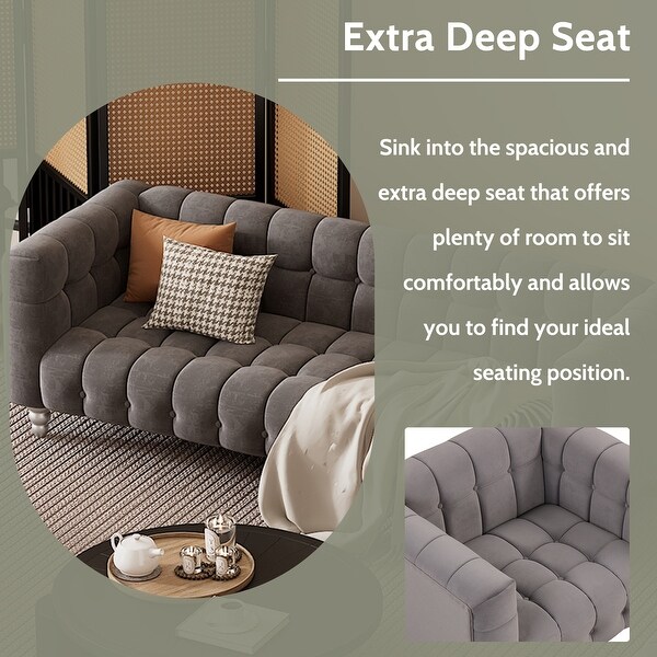 3-Piece Sofa Set Dutch Fleece Upholstered Sofa Set, Three 3-Piece Sofa Set Dutch Fleece Upholstered Sofa Set, Three