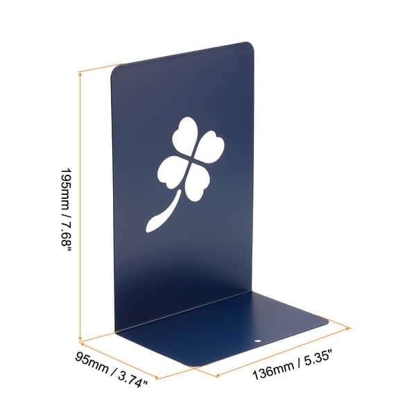 Bookend, 2x Pressed Flowers L-Shaped Desk Organizer Book Support Stand ...