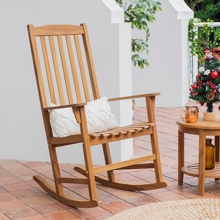 Cambridge Casual Alston Teak Wood Outdoor Rocking Chair - Bed Bath ...