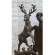 Two Stags Coat Of Arms Bronze Metal Wall Plaque Original Handmade ...