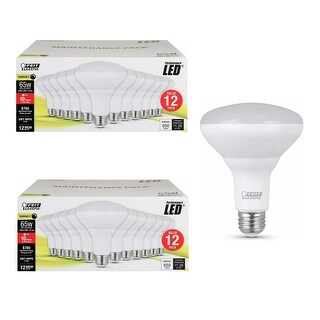 Feit Electric BR30 E26 (Medium) LED Bulb Soft White 65 W (24 pk) - Bed ...