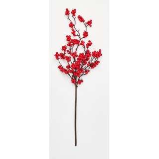 22" Berry Spray, Red, Set of 3 - Red - Bed Bath & Beyond - 38365636