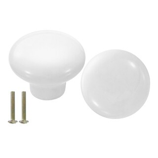 2 Packs Round Ceramic Drawer Knobs Dresser Pulls Handles - Bed Bath ...