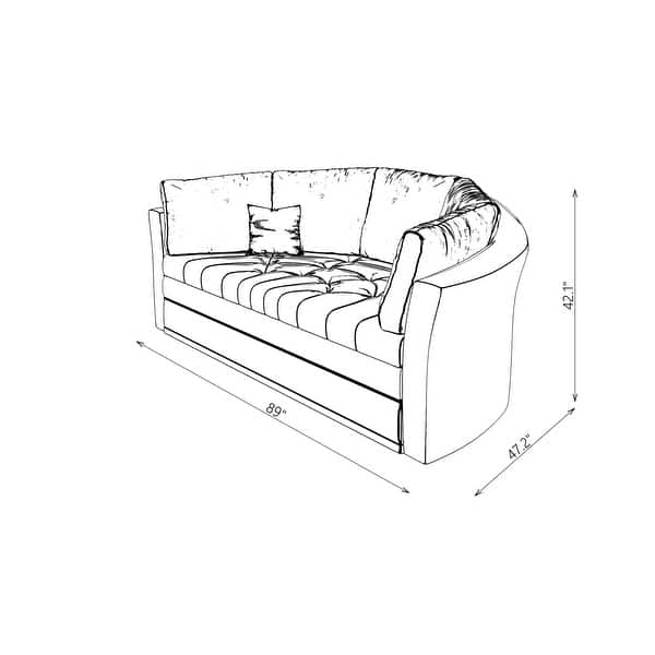 Verona King Size Round Sofa Bed by Sofacraft - Bed Bath & Beyond - 31837095