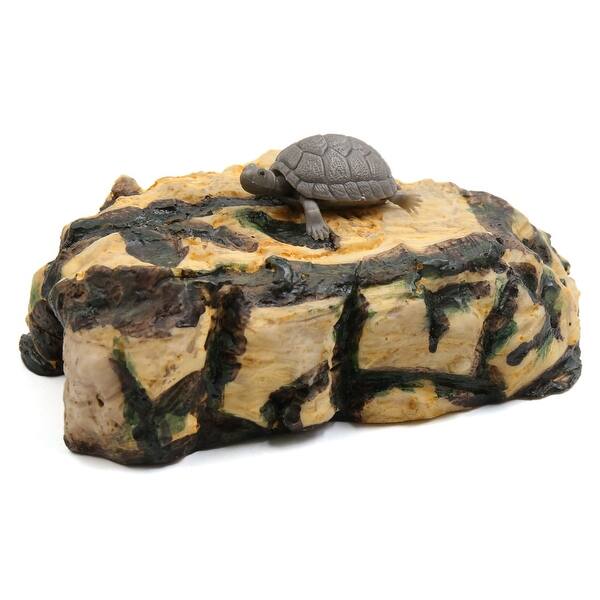 Resin Ramp Climb Stone Fish Tank Aquarium Landscape Decor for Turtles ...