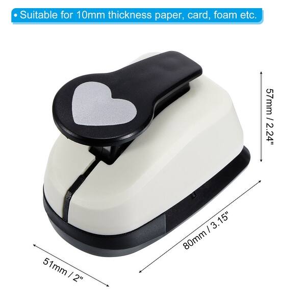 1 Inch Heart Punch, Heart Hole Paper Punch Hole Puncher Shape Punches ...