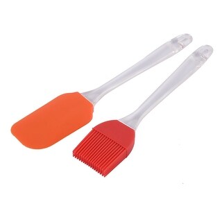 Silicone Head Plastic Handle Kitchen Butter Mixing Tool Set 2 in 1 ...