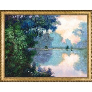 Claude Monet 'Morning on the Seine near Giverny' Hand Painted Oil ...