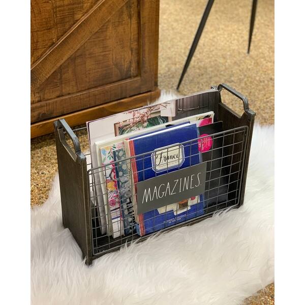 Rae Dunn Magazine Rack - Bed Bath & Beyond - 36267163