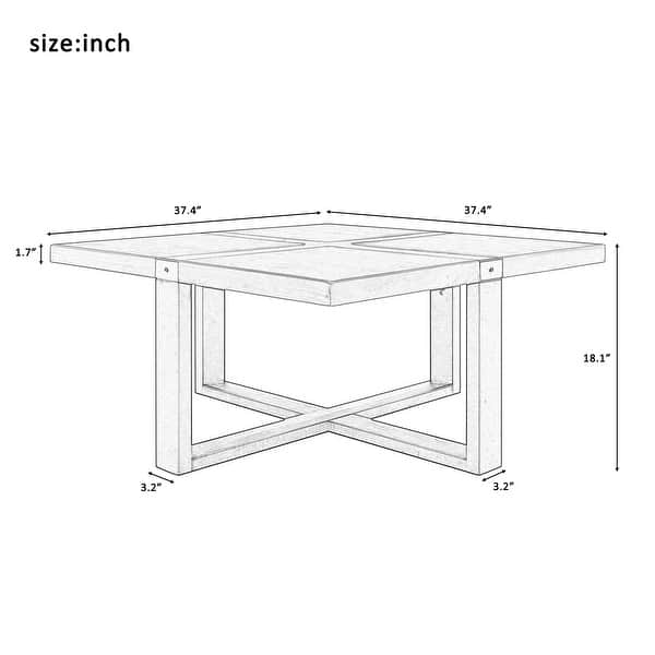 Coffee Table With Crossed Shape Table Top and Metal Legs - Bed Bath ...