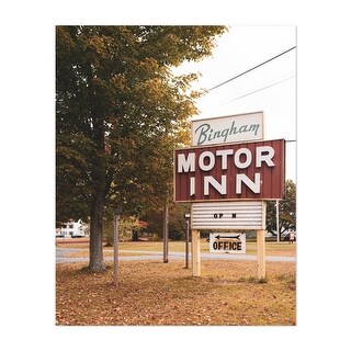 Bingham Maine Bingham Motor Inn Photography Autumn Art Print/Poster ...