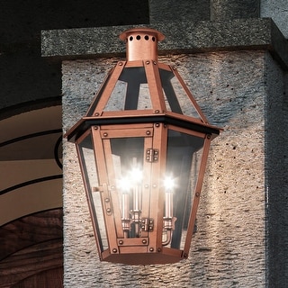 Luxury Rustic Outdoor Wall Sconce, 22H x 14W, with Tudor Style, Rustic ...