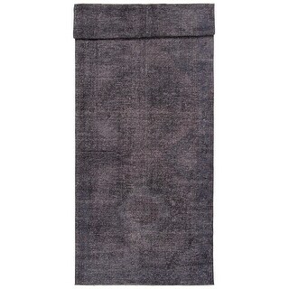 ECARPETGALLERY Hand-knotted Color Transition Black Wool Rug - 4'9 x 12 ...