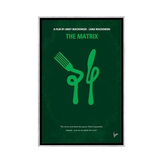 iCanvas "The Matrix (Don't Try And Bend The Spoon) Minimal Movie Poster ...
