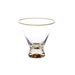 Set Of 6 Dessert Cups With Gold Base And Rim - 4"D - Bed Bath & Beyond ...
