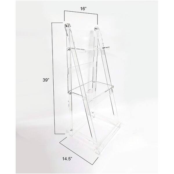DesignStyles Clear Acrylic Ladder Shelf - Bed Bath & Beyond - 30068730