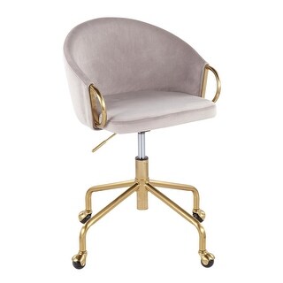 Indoor Home Office Furniture Claire Contemporary Glam Task Chair In ...