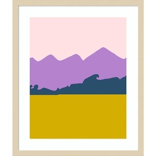 Nearby mountains by Alex Caminker Wood Framed Wall Art Print - Bed Bath & Beyond - 38251354
