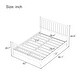 Classic and Traditiona Wood Platform Bed Queen Bed Frame - Bed Bath ...