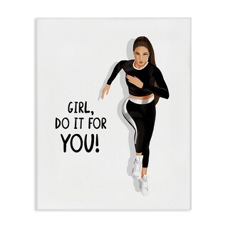 Stupell Do It For You Girl Canvas Wall Art Design By Saba Rauf - Bed ...