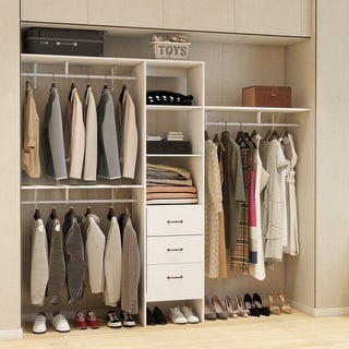 Built-in Wardrobe Wall Cabinet Closet System Walk In Closet Organizer ...