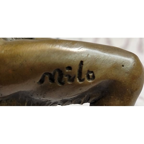 Original Milo Rare Devil Satyr Dark Angel Art Bronze Figurine Sculpture ...