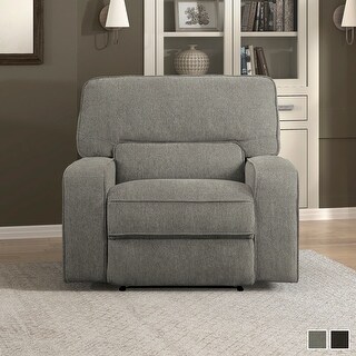 Eymard Chenille Fabric Manual Glider Reclining Chair - Bed Bath ...