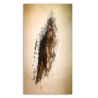 Designart 'Abstract Falcon in Flight' Large Animal Metal Wall Art - Bed ...