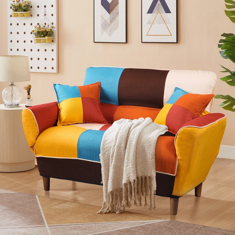 Colorful loveseat store