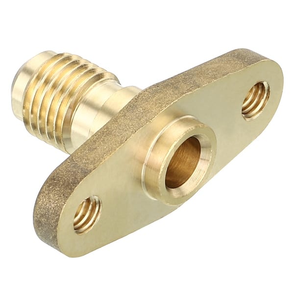 6.5mm x 1/4 Inch Brass Fitting, Drop Ear Fitting w White Cap - Gold ...