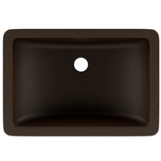 Lexicon Platinum V214 Quartz Composite Rectangle Vanity Sink - Mocha ...