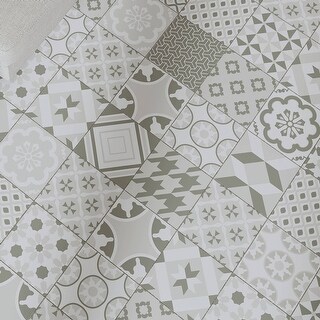 Felix 7 in. x 7 in. Greyscale Matte Porcelain Wall and Floor Tile - Bed ...