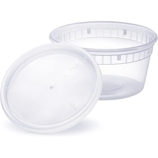8 oz Round Deli Food Containers with Clear Lids - Bed Bath & Beyond ...