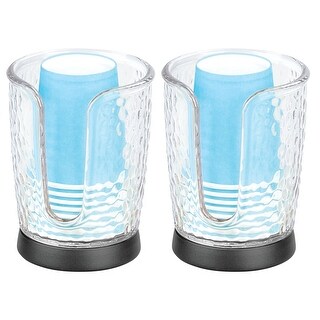 mDesign Plastic/Steel Compact Disposable Cup Dispenser - Bed Bath ...