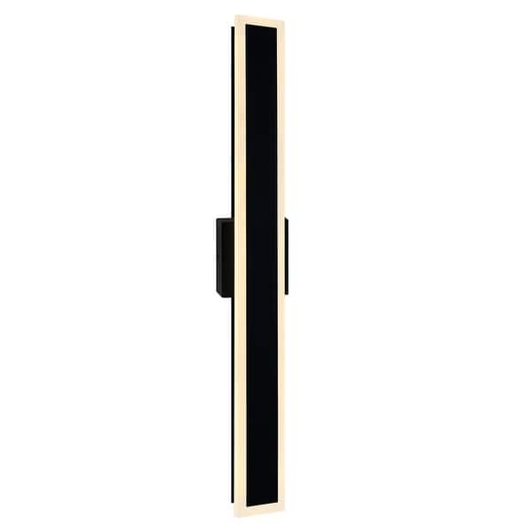Malibu Integrated LED 40in Black Outdoor Wall Light - Bed Bath & Beyond ...