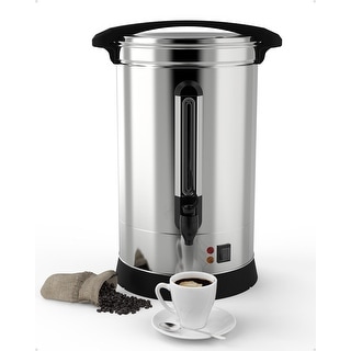 120-Cup Fast Brew Commercial Coffee Urn in Stainless Steel - 18L - Bed ...