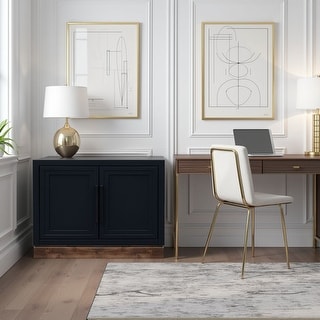 Nora Modular 2-Door Base Cabinet, No Assembly Required, Black and ...