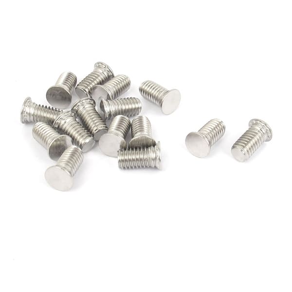 M6x12mm Flush Head Stainless Steel Self Clinching Threaded Studs ...