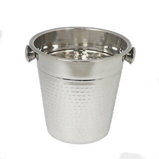 Stainless Steel Hammered Champagne Bucket - 24 Units - Bed Bath ...