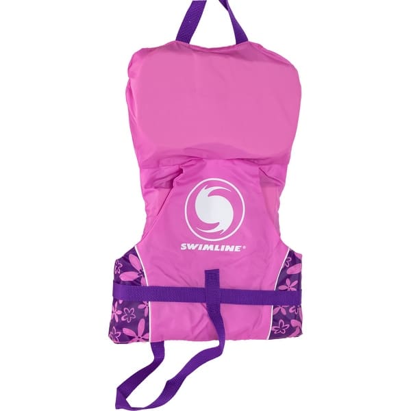 20" Pink and Purple Floral Girl Infant Life Jacket Vest with Handle ...